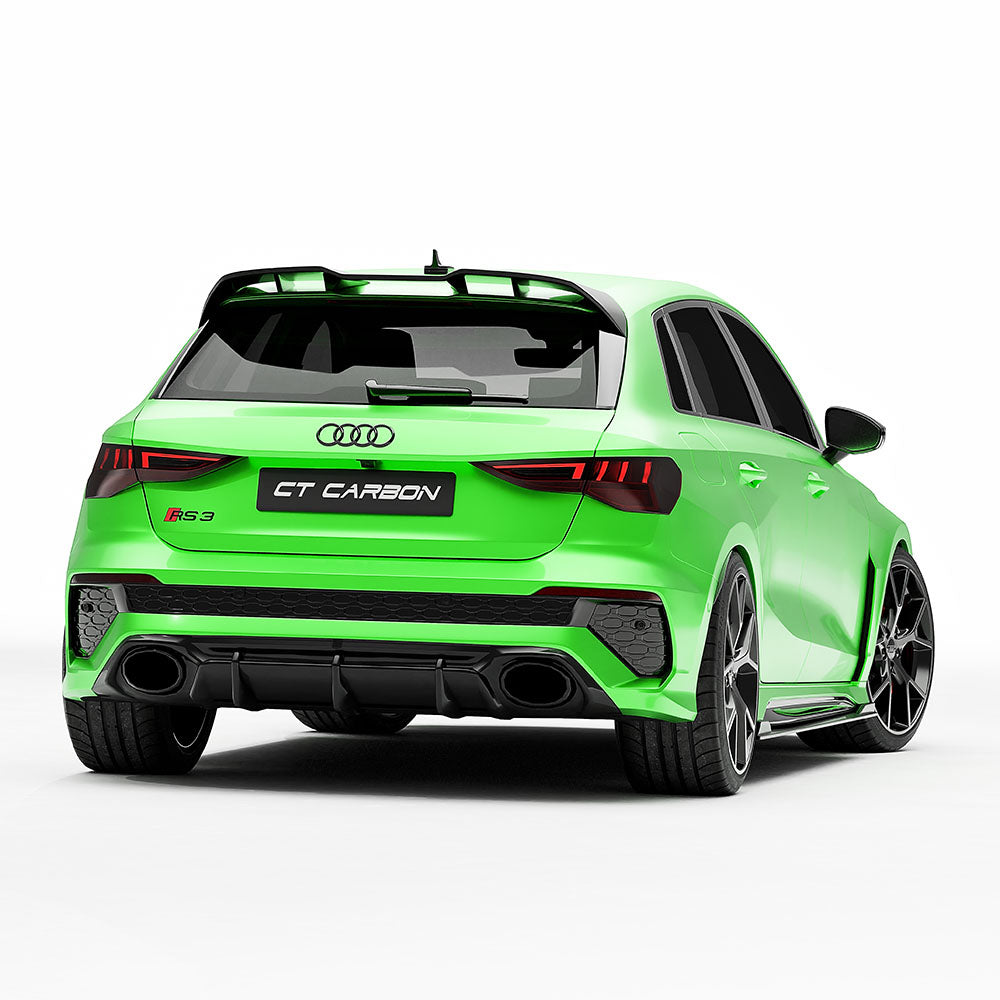 AUDI RS3 8Y CARBON FIBRE REAR DIFFUSER | CT Carbon