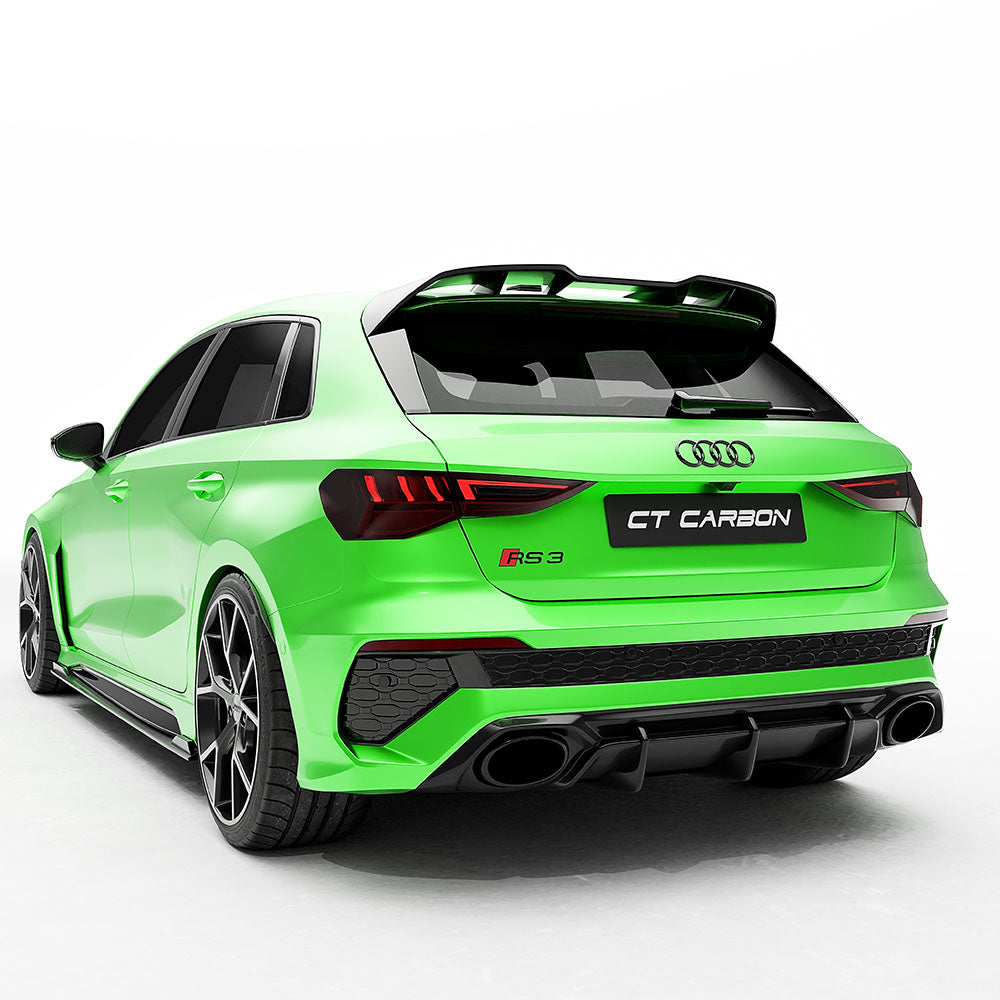 AUDI RS3 8Y CARBON FIBRE REAR DIFFUSER | CT Carbon