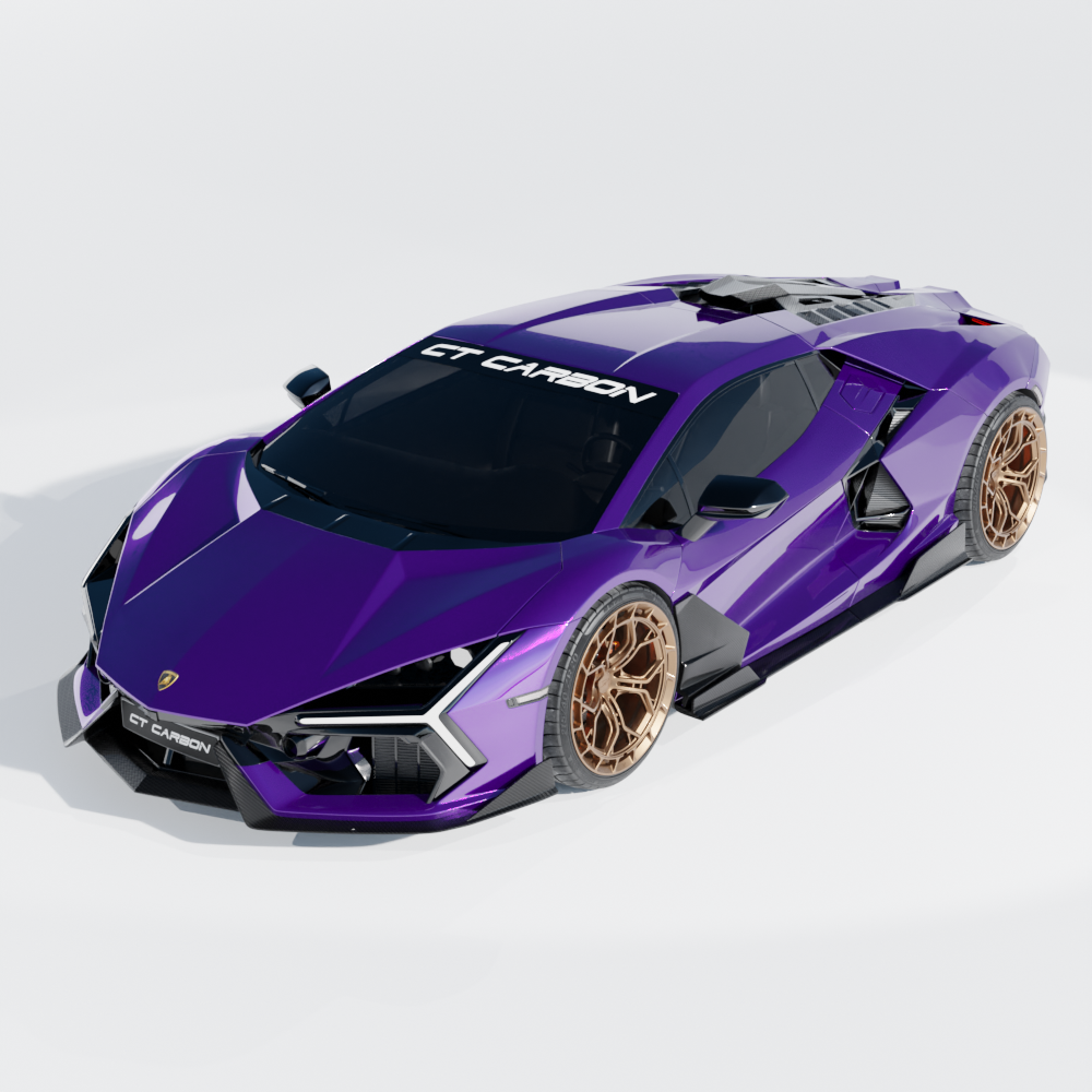 LAMBORGHINI REVUELTO CARBON FIBRE FRONT SPLITTER - CT DESIGN – CT Carbon
