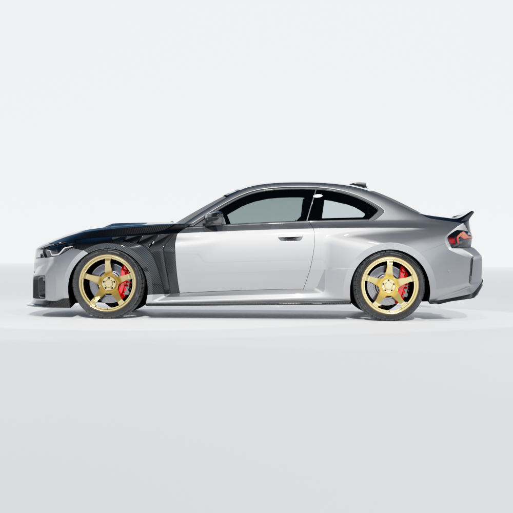 BMW G87 M2 CARBON FIBRE FRONT FENDERS/WINGS - CT DESIGN | CT CARBON ...