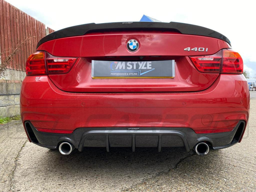 CT CARBON | BMW F32 & F33 CARBON FIBRE DIFFUSER MP STYLE DUAL EXHAUST