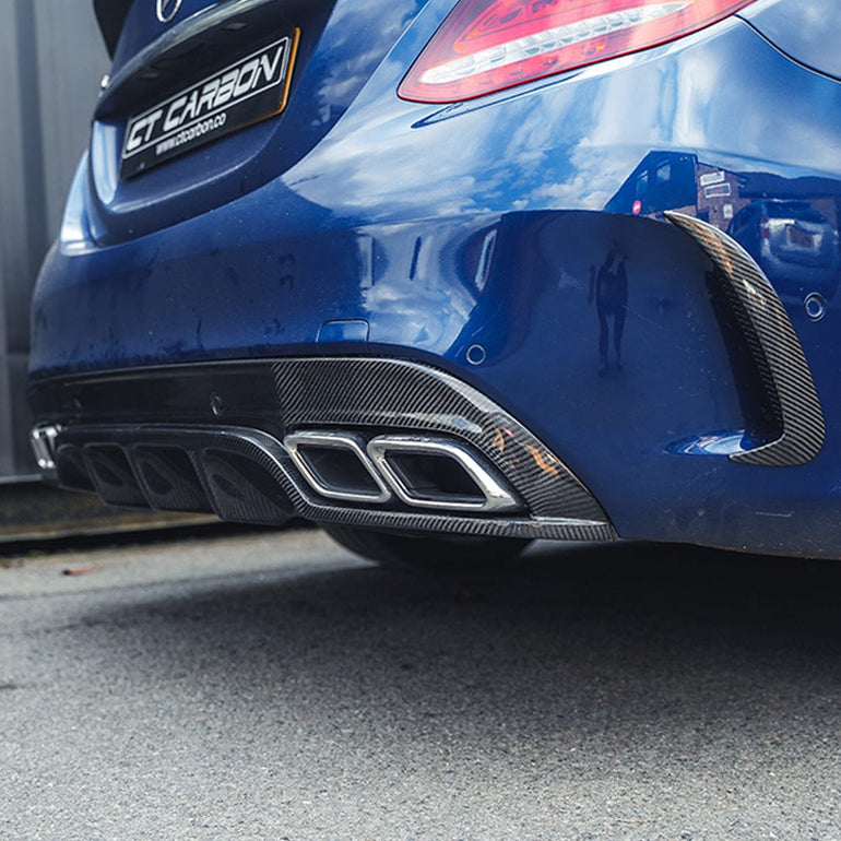 MERCEDES W205 PIÈCES CARBONE ET NOIR BRILLANT - CT DESIGN | – CT Carbon